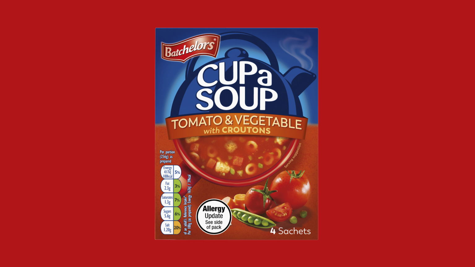 Batchelors Cup a Soup Potato & Leek 4 Sachets 107g - Batchelors